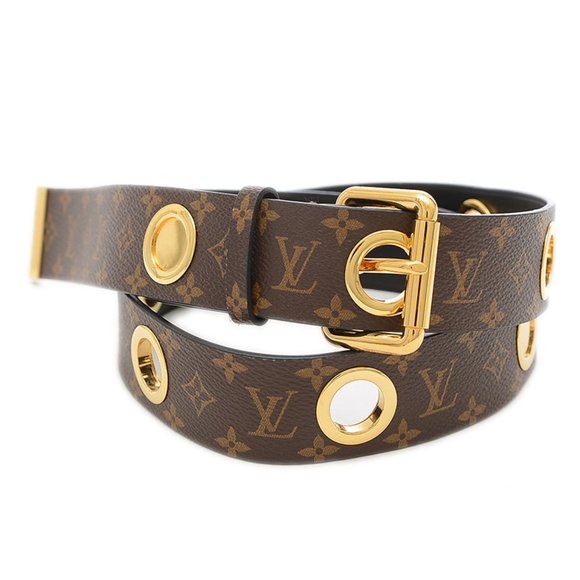 Louis Vuitton | Accessories | Louis Vuitton Belt Lv Eyelets 35mm 8 Size ...